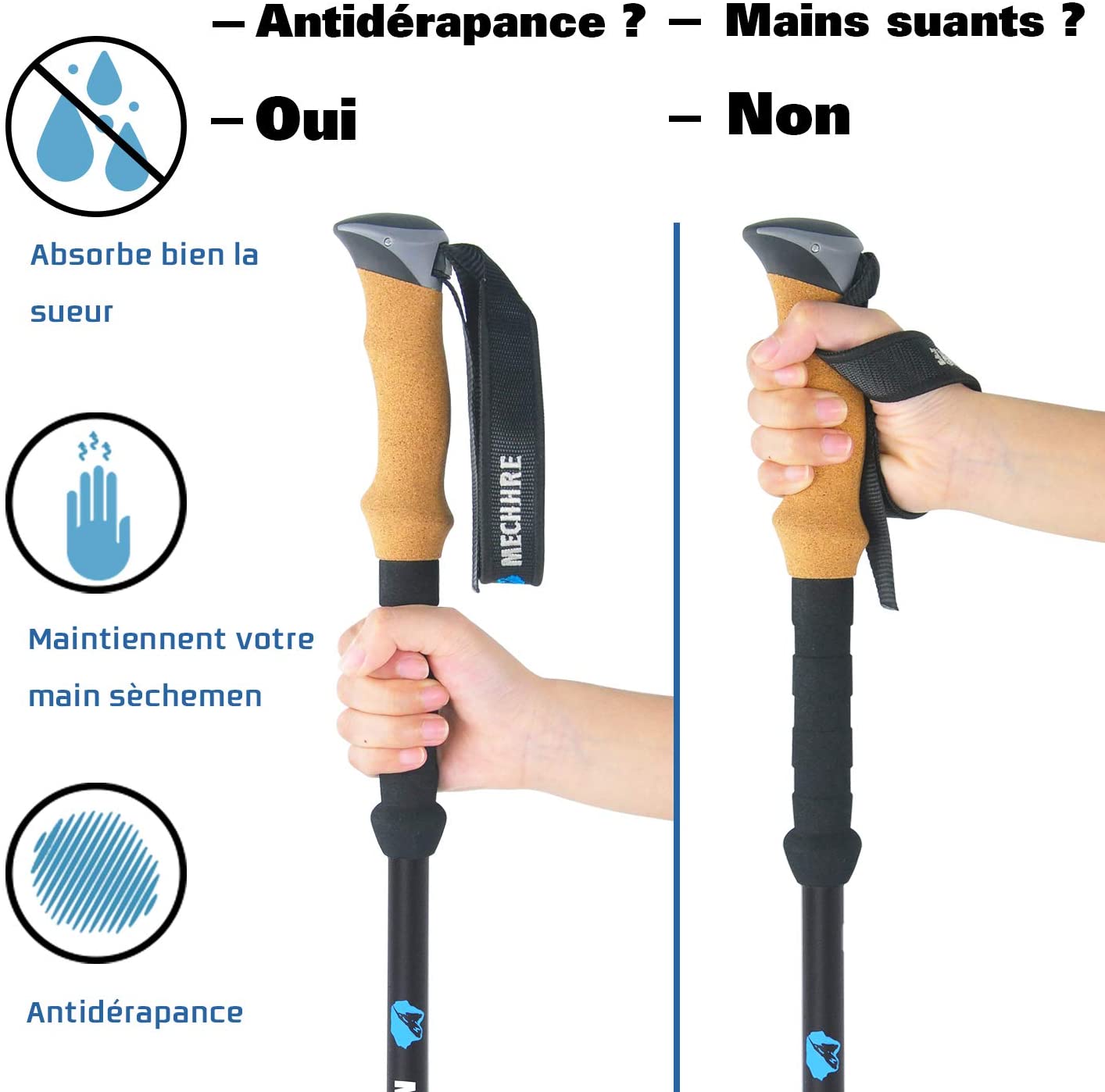 Test du baton de marche MECHHRE : Un excellent choix